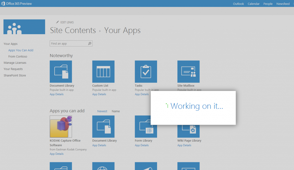 SharePoint Online 2013 Screenshots - TSLS - Luke Smith